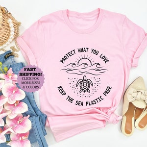 Keep the Sea Plastic Free Shirt Save the Sea Turtles Save - Etsy