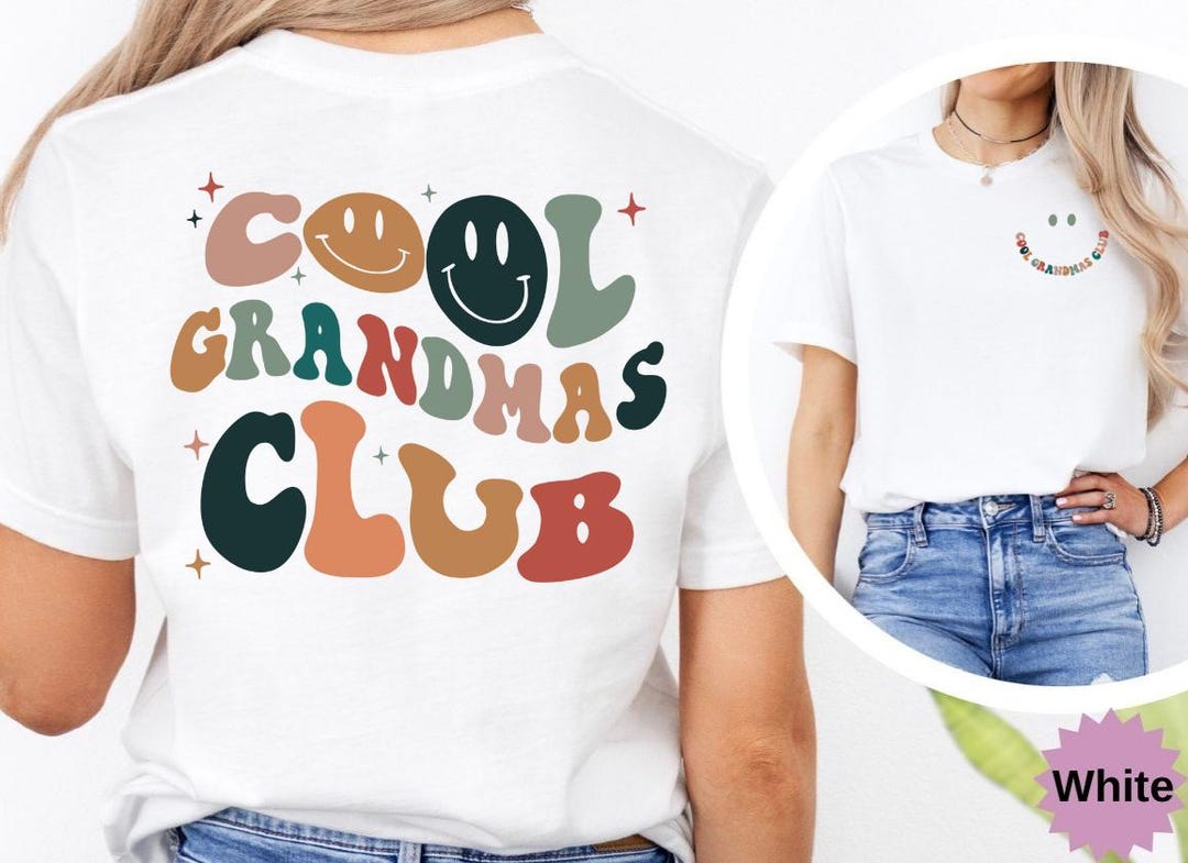 Cool Grandmas Club Shirt, New Grandma Birthday Shirt, Grandma to Be Tee ...