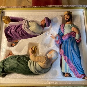 1991 Lenox Renaissance Nativity the Three Kings Porcelain Figures ...