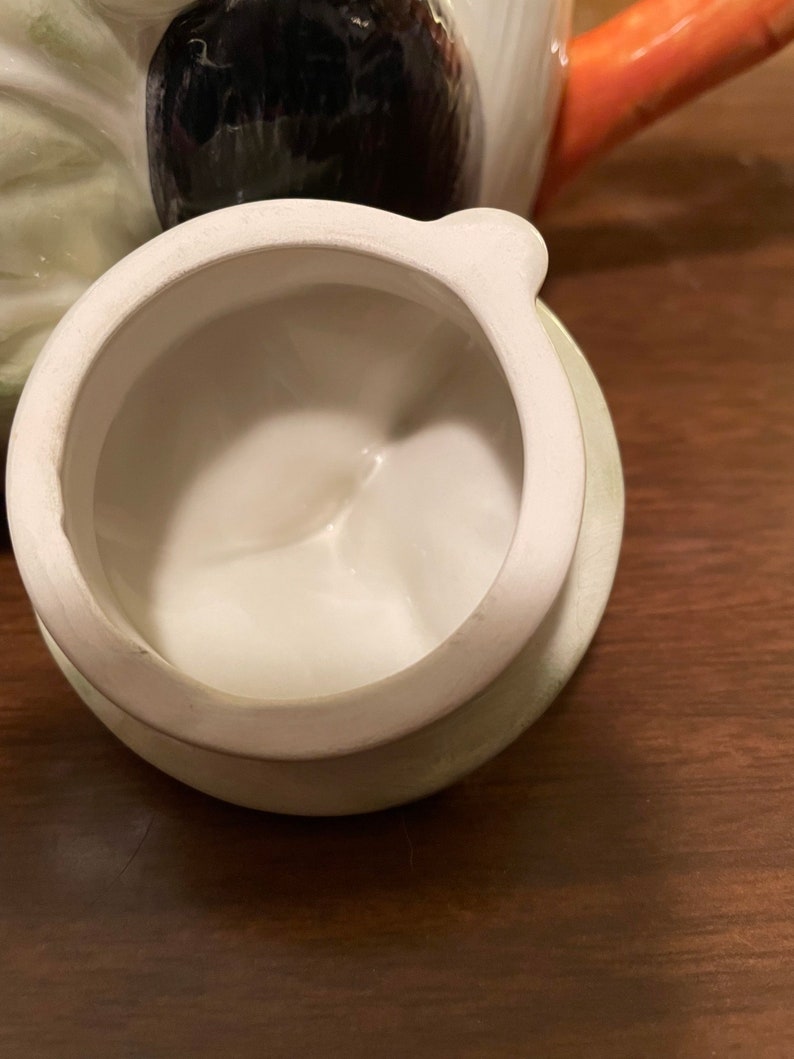 Vintage 1987 Fitz and Floyd Kensington Rabbit Cabbage Teapot - Etsy