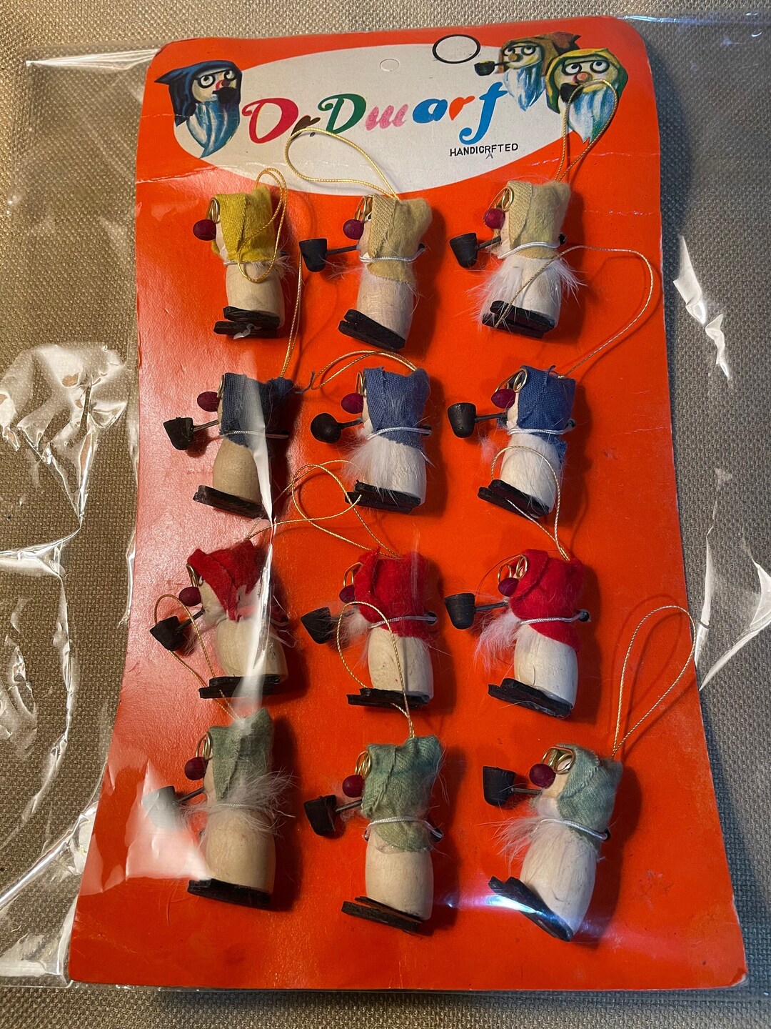 Vintage Dr Dwarf 2” Wooden Dwarfs, Assorted Colors, Pack of 12 ...