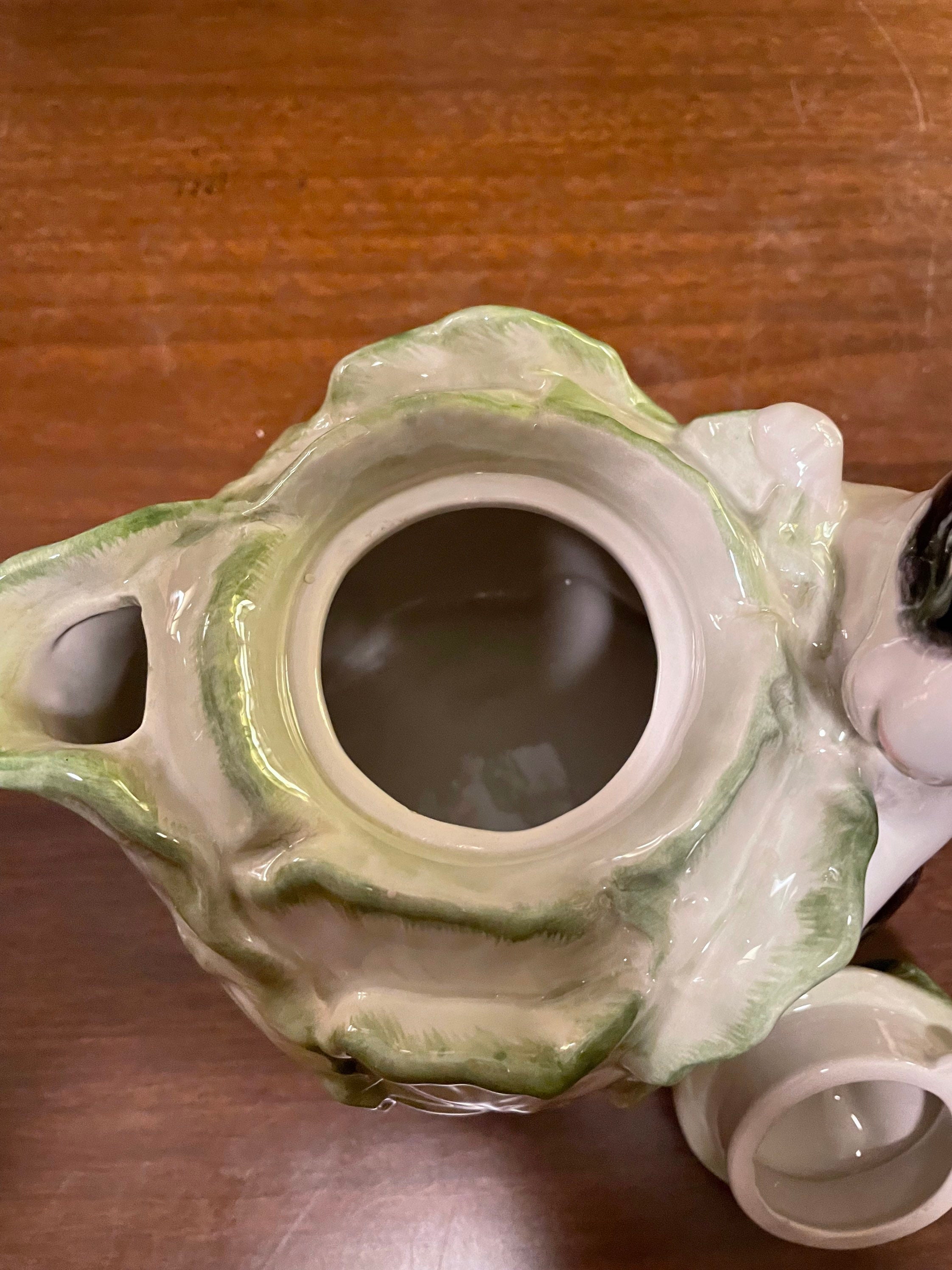 Vintage 1987 Fitz and Floyd Kensington Rabbit Cabbage Teapot - Etsy