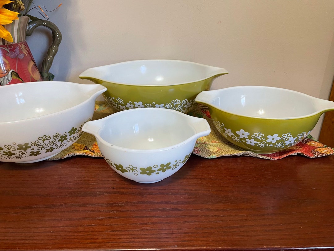 Vintage 1970’s Pyrex Spring Blossom Nesting Princess Mixing Bowl Set ...