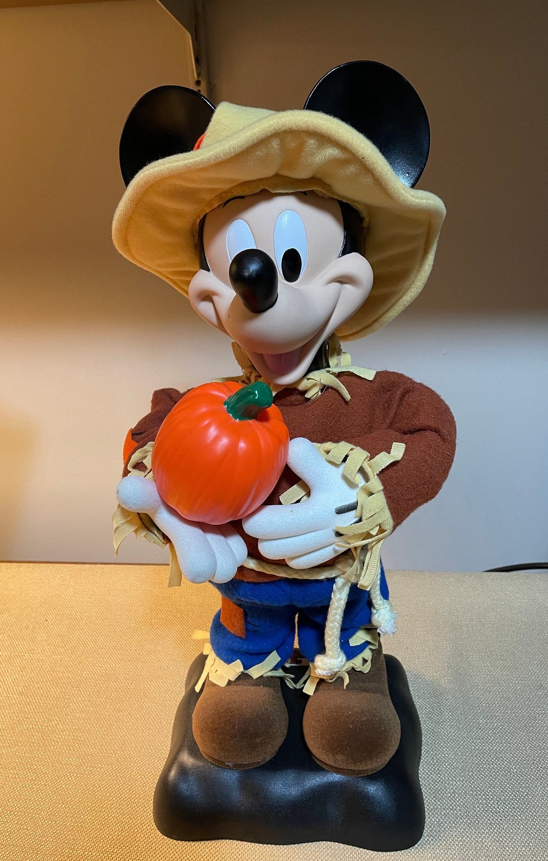 Vintage Telco 1996 Animatronic Fall Mickey Scarecrow 17” Tall ...