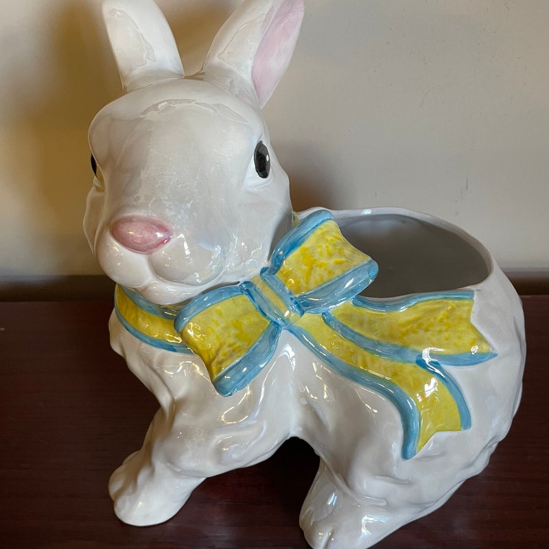 Rabbit Planter - Etsy