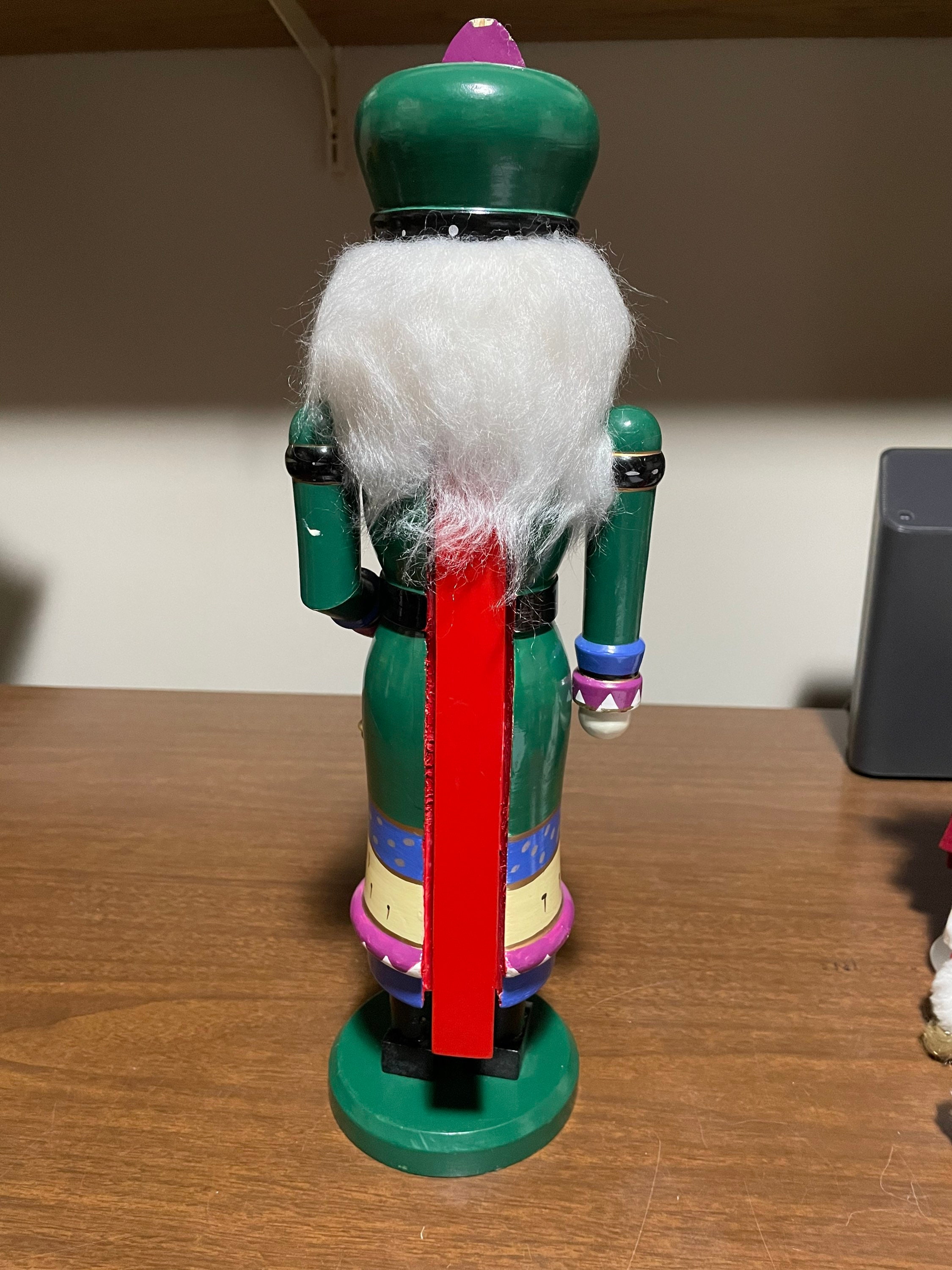 Large 15 Tall Green & Purple Nutcracker Christmas Decor - Etsy