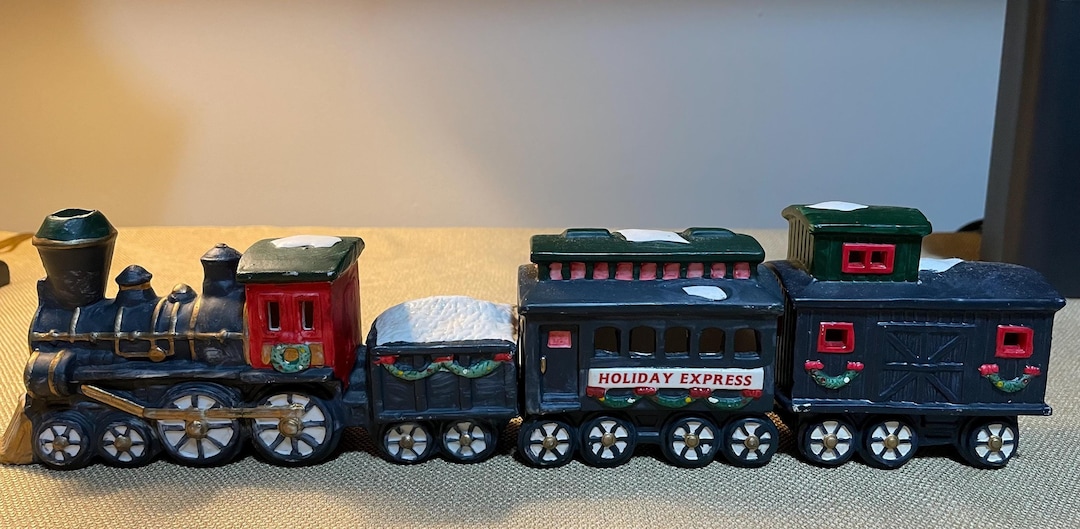 Vintage Memories Collection Holiday Express 3 Piece Porcelain Christmas ...