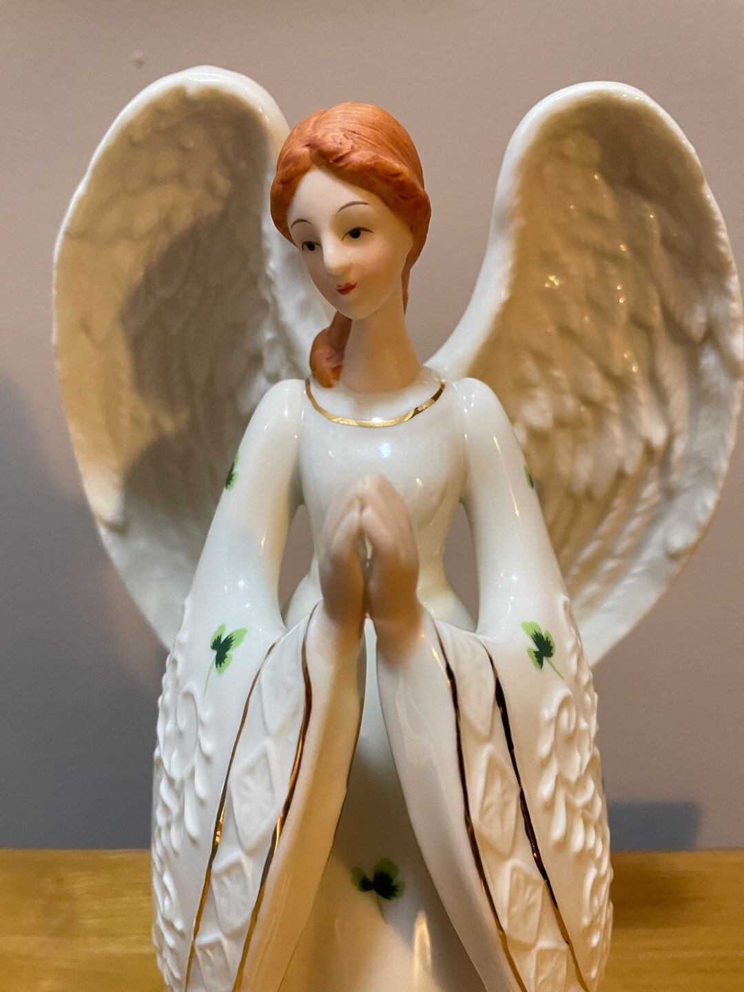 10 Porcelain Irish Angel Figurine, Irish Decor, St Patricks Decor - Etsy