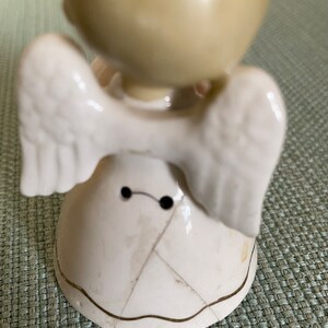 Vintage 1956 Lefton NOEL Angel Bells, 31/2” Tall, Japan, Repaired ...
