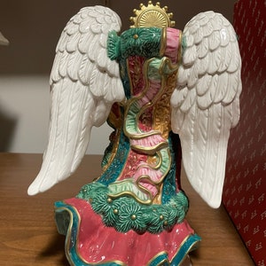 Vintage 1995 Fitz & Floyd “damask Christmas” Angel Figurine Pitcher, 1. ...