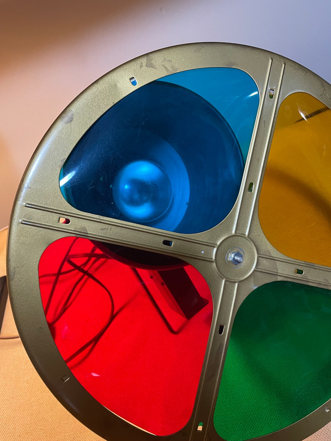 Vintage Afco Lite No.777 Revolving Motorized Musical Christmas Tree Color Wheel , Music Does Not ...