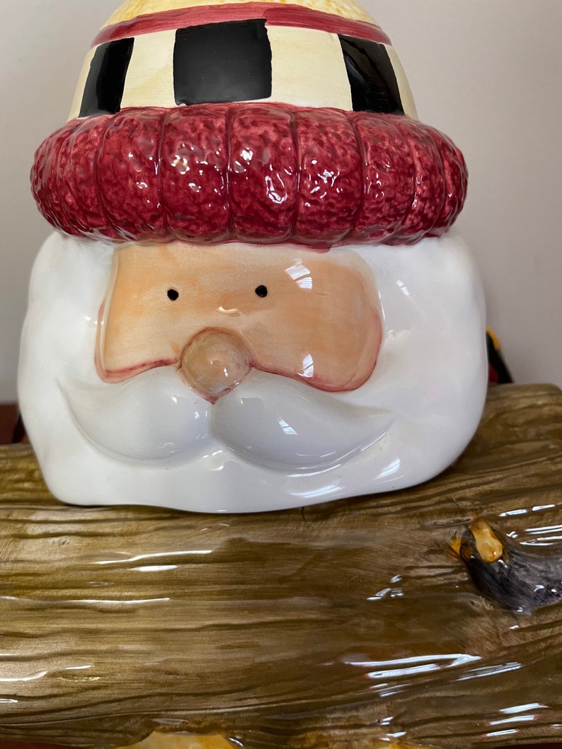 Sakura Debbie Mumm Woodland Santa Cookie Jar Christmas Cookie - Etsy