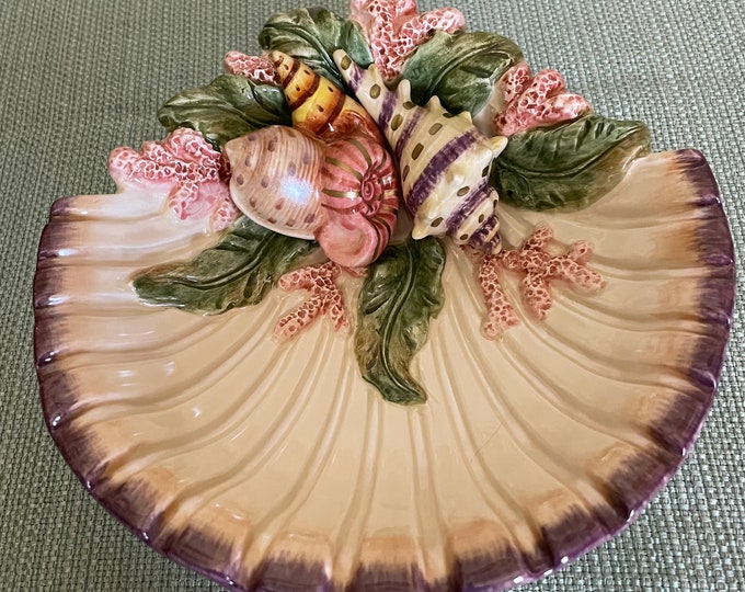 Fitz & Floyd Oceania Seashell Bowl, Wall Hanging, 7”x7”x2” - Etsy