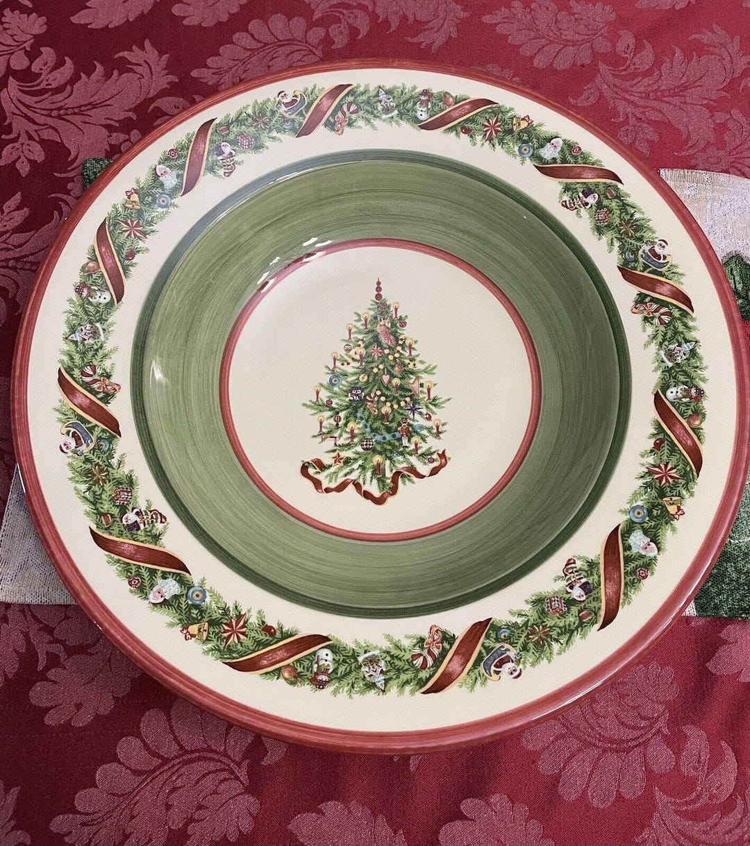 Zrike Christopher Radko “christopher’s Tree” Large 16” Serving Bowl ...