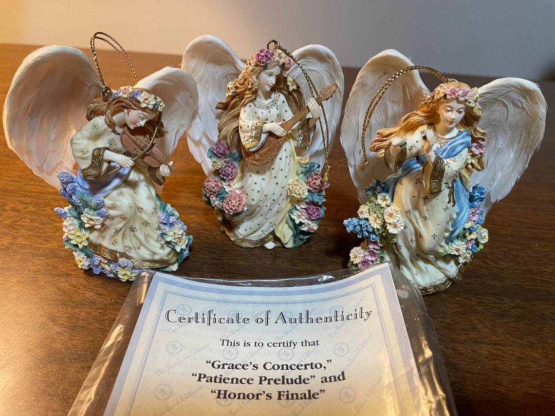 1999 Bradford Editions Symphony of Angels Sculptural Ornament ...