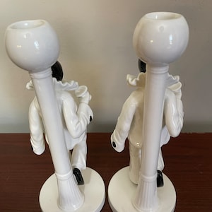 Set of Two Sigma Taste Setter Pierrot Clown 11” Candlestick Candle ...