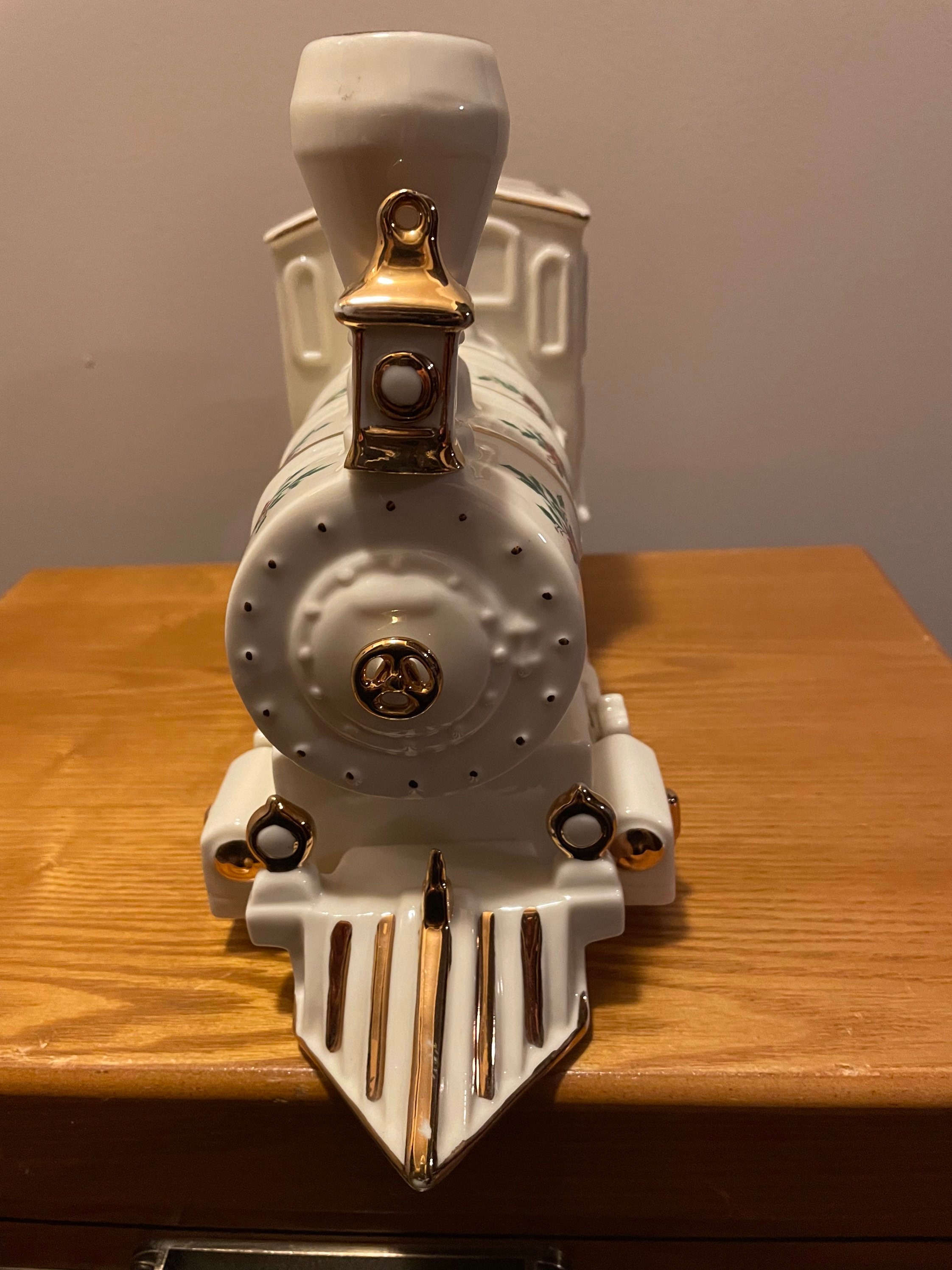 12 Long Porcelain Christmas Train Figure Decoration by - Etsy