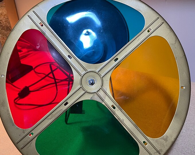 Restored Vintage Evergleam Tri-lite Color Wheel Revolving Aluminum ...