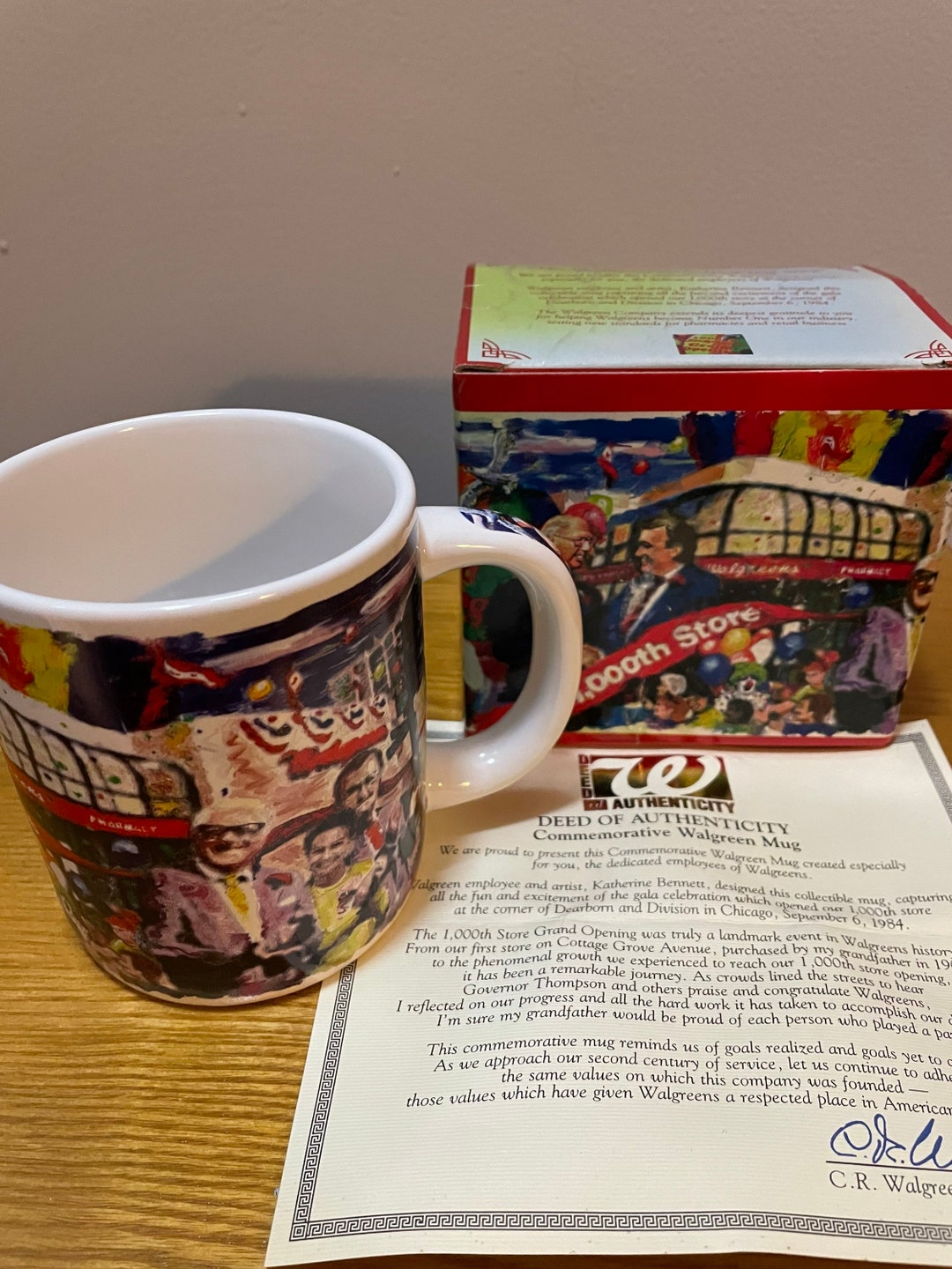 Walgreen 1998 Drugstore 1,000th Store Commemorative Coffee Mug ...