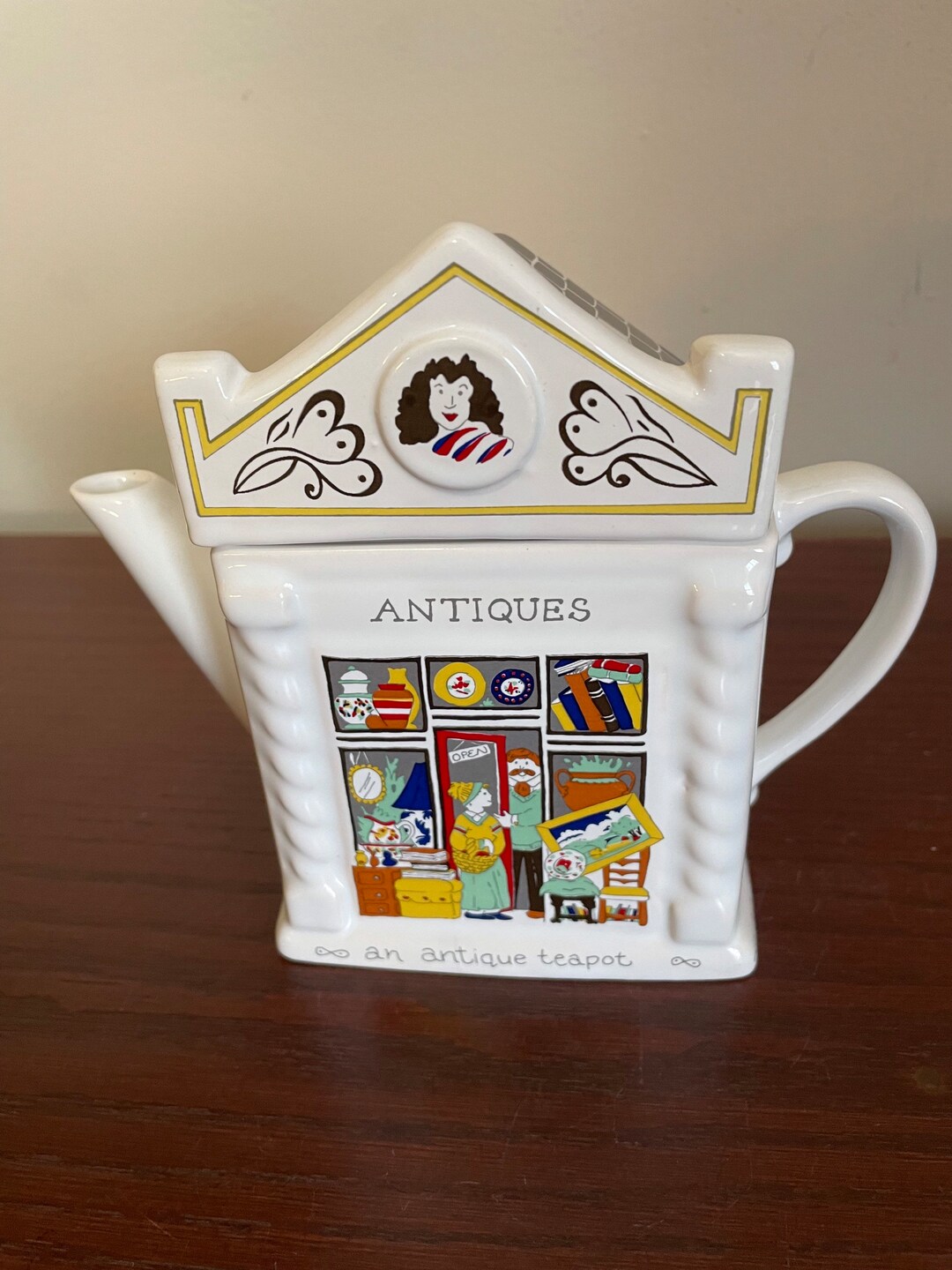 Wade English Life Teapot, Antiques Shop Teapot - Etsy