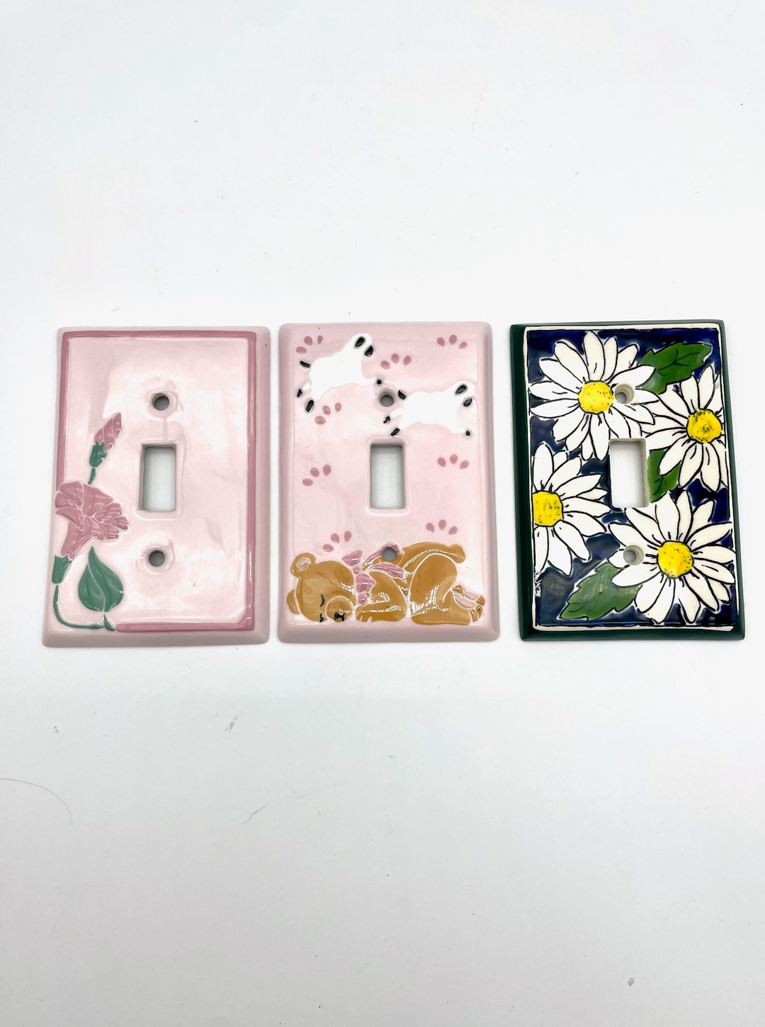 Now That's a Switch Hand Painted Ceramic Light Switch Plate Retro Wall ...