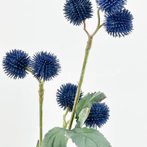 1 Blue Thistle Stem, Artificial Flower High-quality Artificial Floral ...