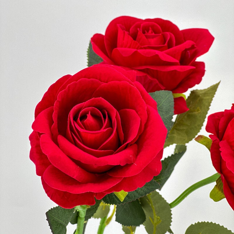 Red Velvet Flowers - Etsy