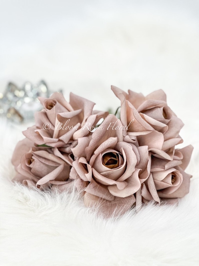 5 Stem Real Touch Roses Extremely Realistic Luxury Quality - Etsy