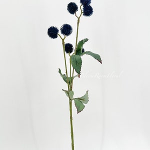 1 Blue Thistle Stem, Artificial Flower High-quality Artificial Floral ...