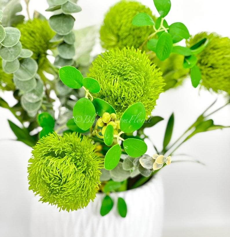 Real Touch Light Green Dianthus: Luxury Artificial Flower Stem (19") - Etsy