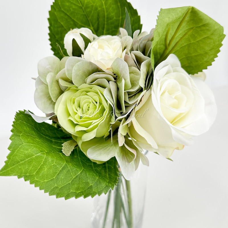 Green Silk Roses - Etsy