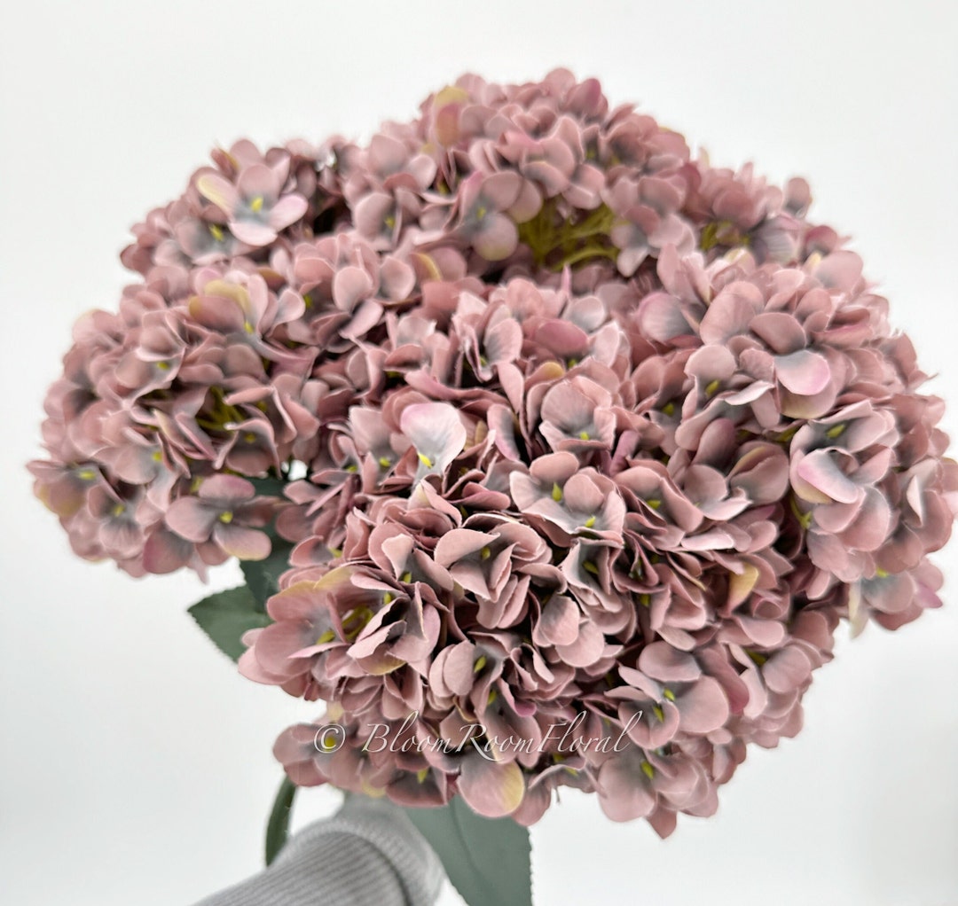 Coco Silk Hydrangea Bunch: Realistic Artificial Flower, Wedding Home Decor - Etsy
