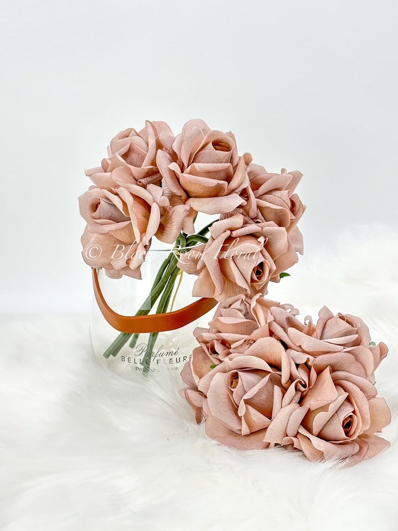 5 Stem Real Touch Roses Extremely Realistic Luxury Quality - Etsy