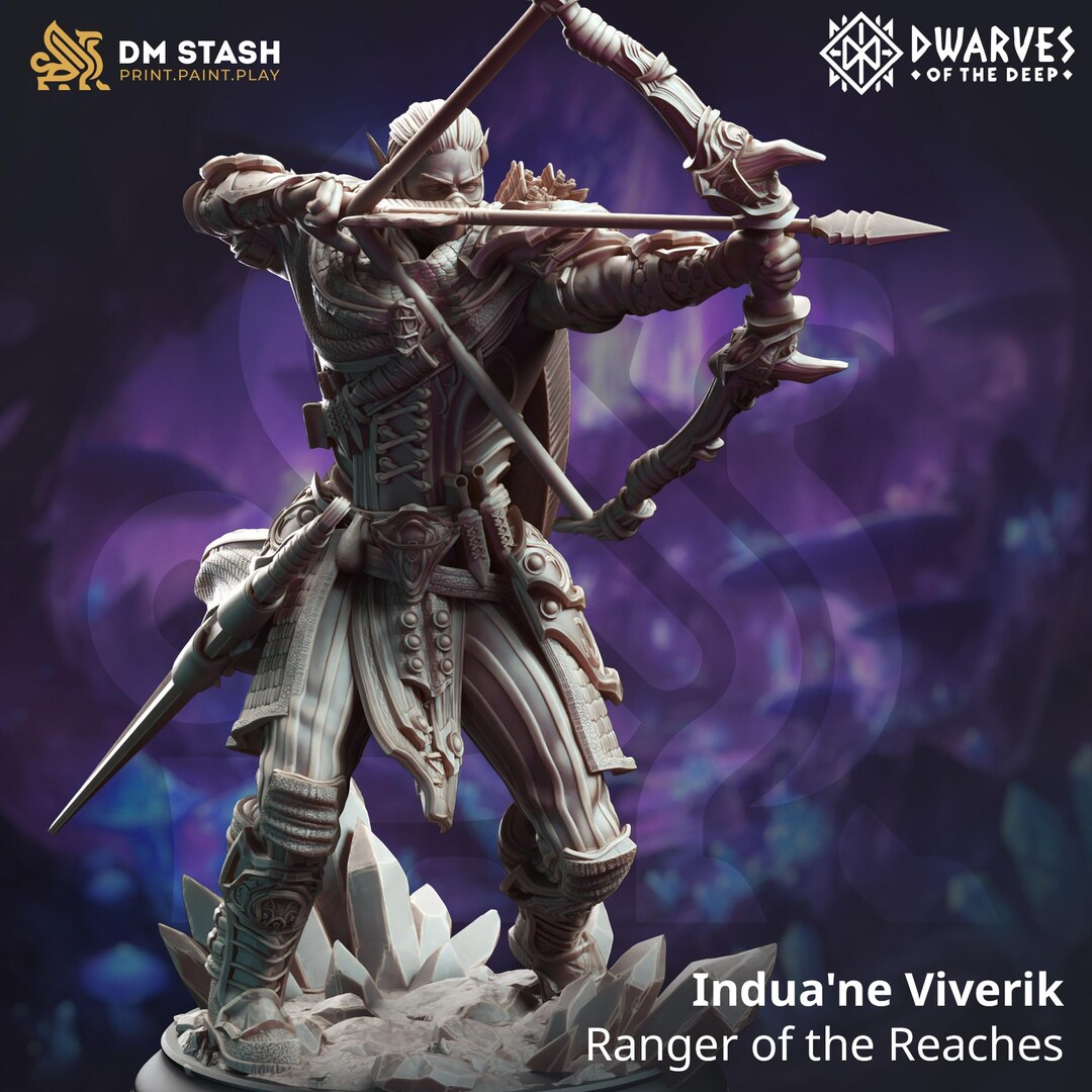 Drow Ranger of the Underdark - Indua'ne Viverik by DM Stash | 3D ...