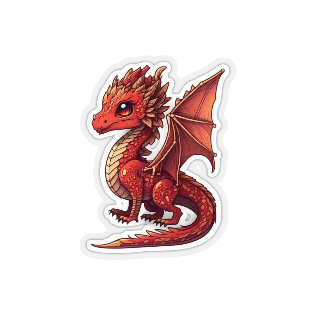 Chibi Dragon #1, Unique Kiss Cut Sticker Designs - Stand Out With Our ...