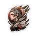 Anime Style Valkyrie, Unique Kiss Cut Sticker Designs Stand Out With ...