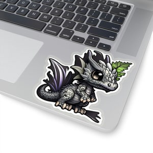 Silver Dragon Chibi Kiss-cut Stickers, Fantasy Stickers for Tabletop ...