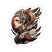 Anime Style Valkyrie, Unique Kiss Cut Sticker Designs Stand Out With ...