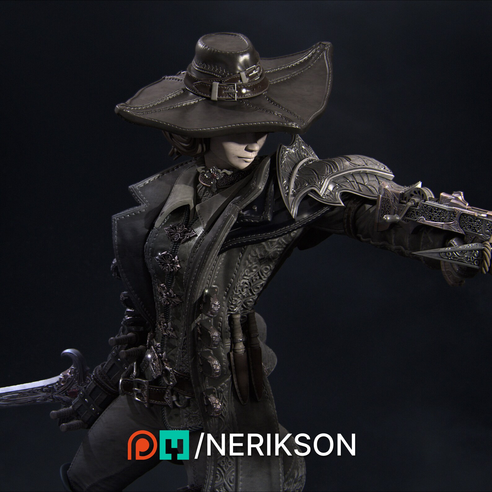 Valeria the Nighthunter by Nerikson. Elegant, Gritty Female Vampire ...
