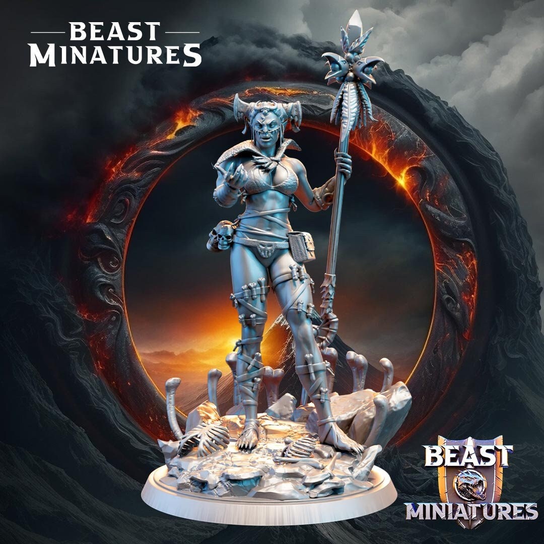 Guldraza the Mistress of the Undead, Fierce Female Orc Sculpted by ...