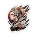 Anime Style Valkyrie, Unique Kiss Cut Sticker Designs Stand Out With ...