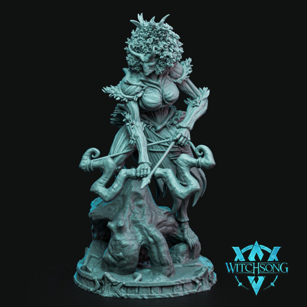 The Avatar of Spring - Huge Mini by Witchsong Miniatures. 3x3 Huge Base ...