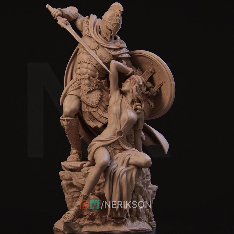 Medusa and Perseus | Powerful Scene of Medusa Accepting Fate | 3D ...