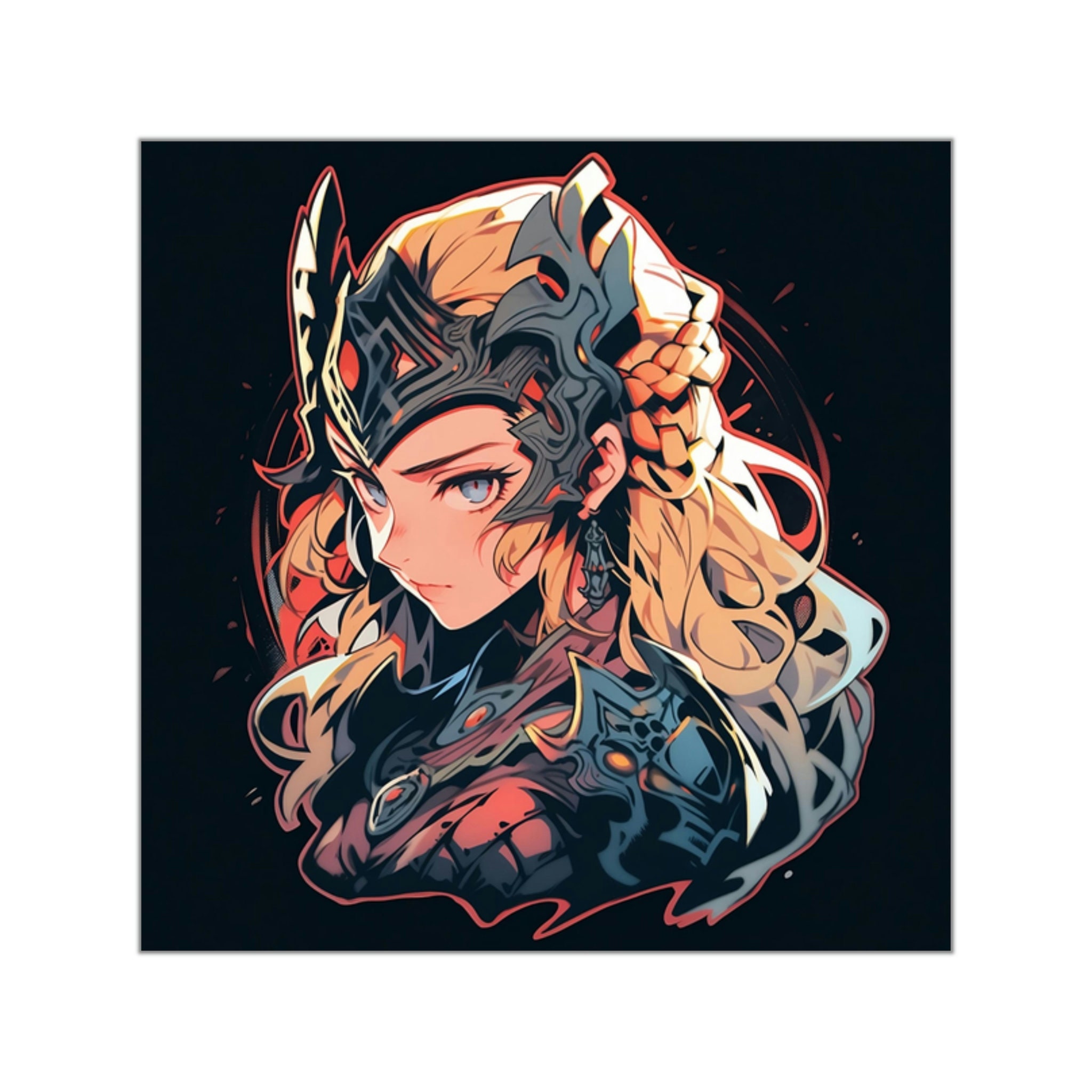 Anime Valkyrie Vinyl Sticker Epic Norse Mythology Decal. - Etsy