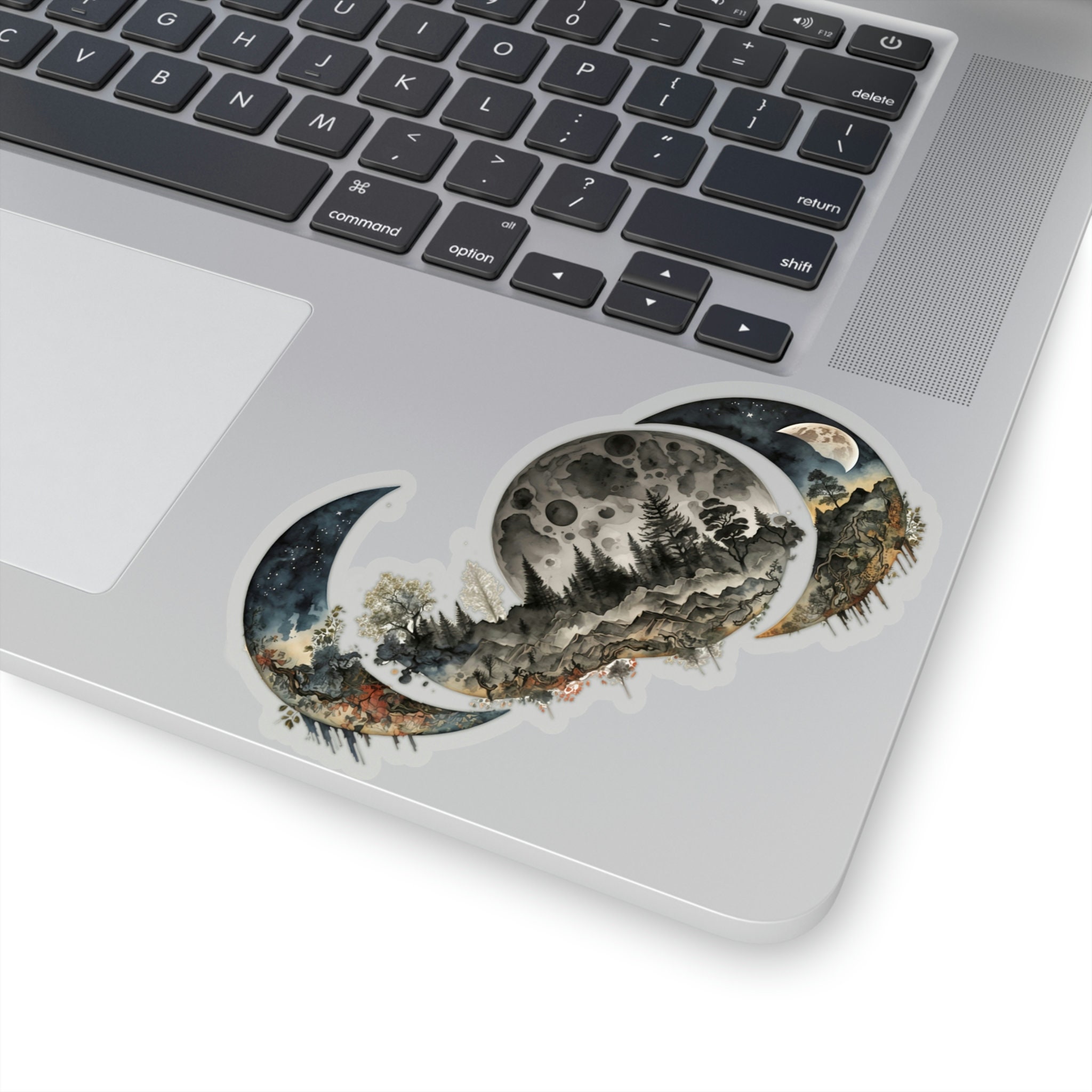 Forest by Moonlight, Unique Kiss Cut Sticker Designs - Stand Out With ...