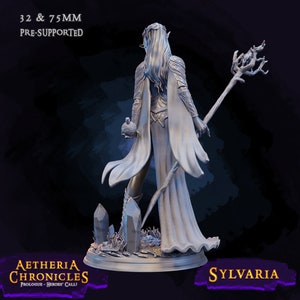 Sylvaria - Beautiful and Elegant Elven Sorceress Miniature by Mystic ...