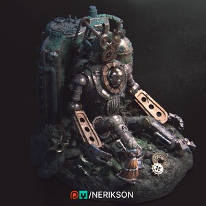 Abandoned Robot Diorama, by Nerikson. Beautiful 32mm and 60mm Scale ...