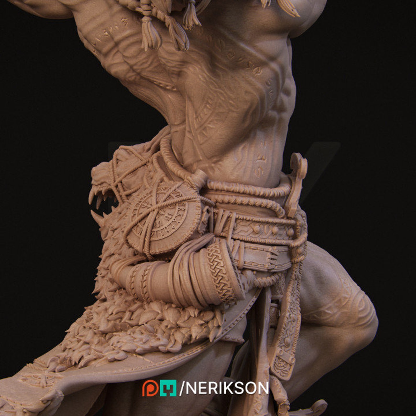 Ivar the Runic Warrior | Powerful Axe-wielding Viking | Sculpted by ...