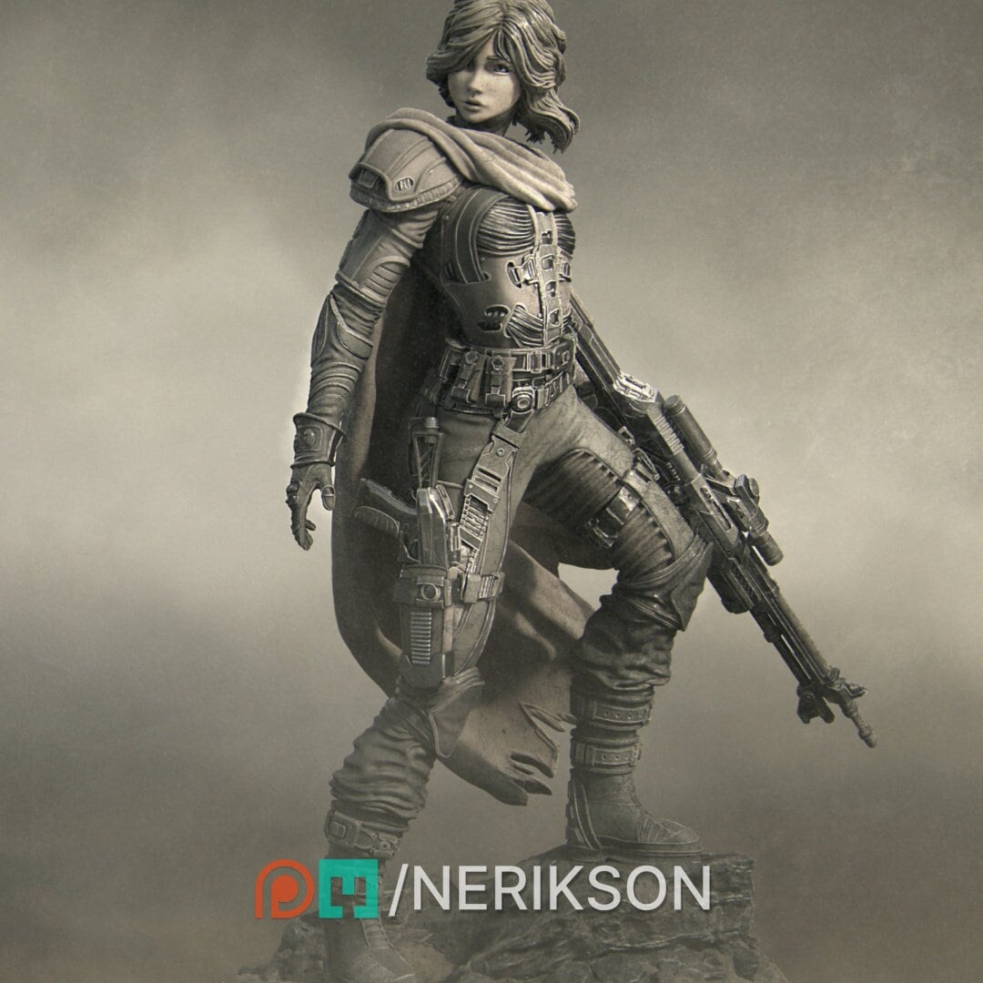 Aylara, the Traveler, by Nerikson. Beautiful Futuristic Sci-fi Female ...