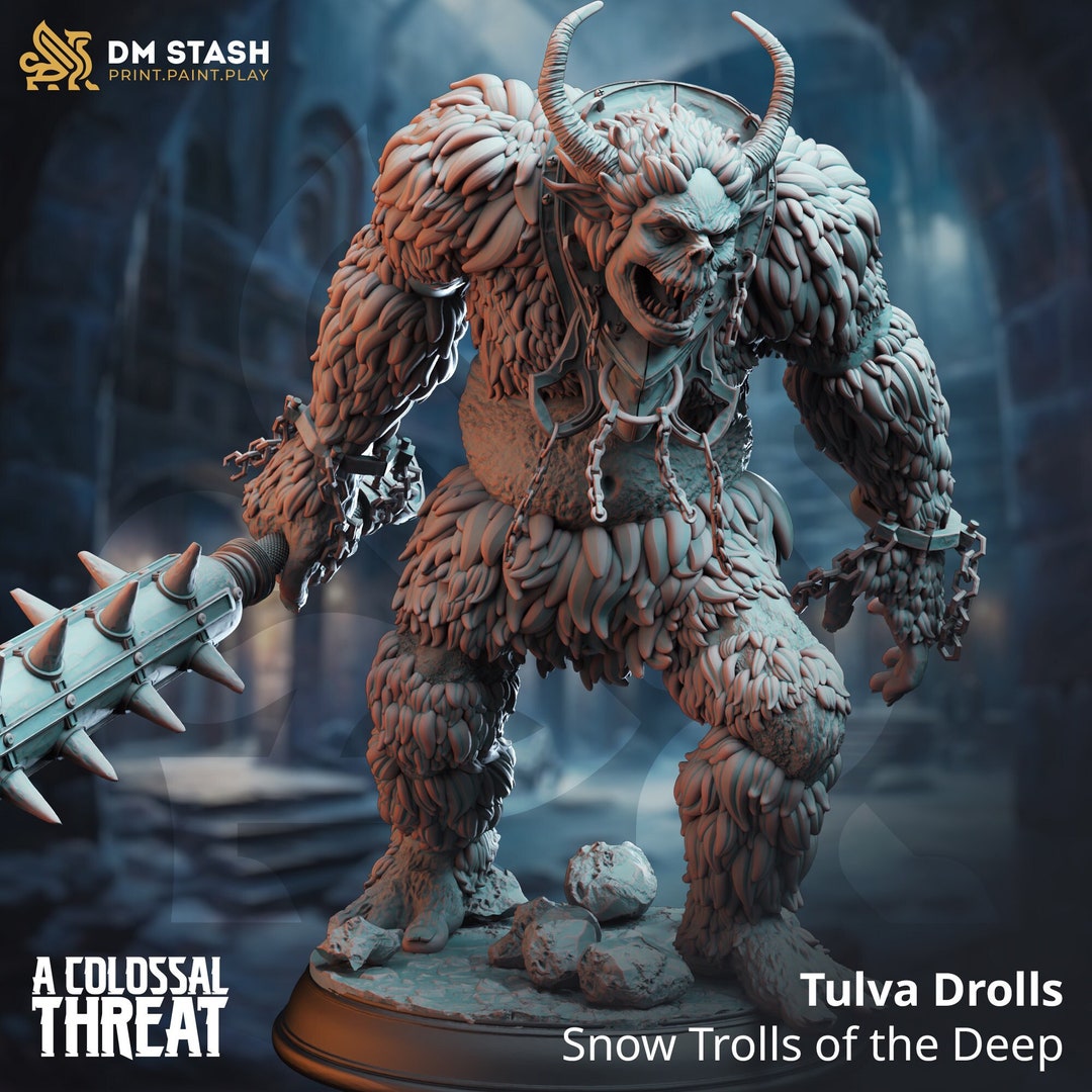 Tulva Drolls - Snow Trolls of the Deep - Mace Variant (1/3) - Huge ...